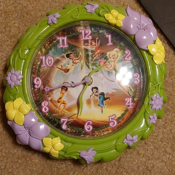Disney | Wall Decor | Tinker Bell And Friends Clock | Poshmark